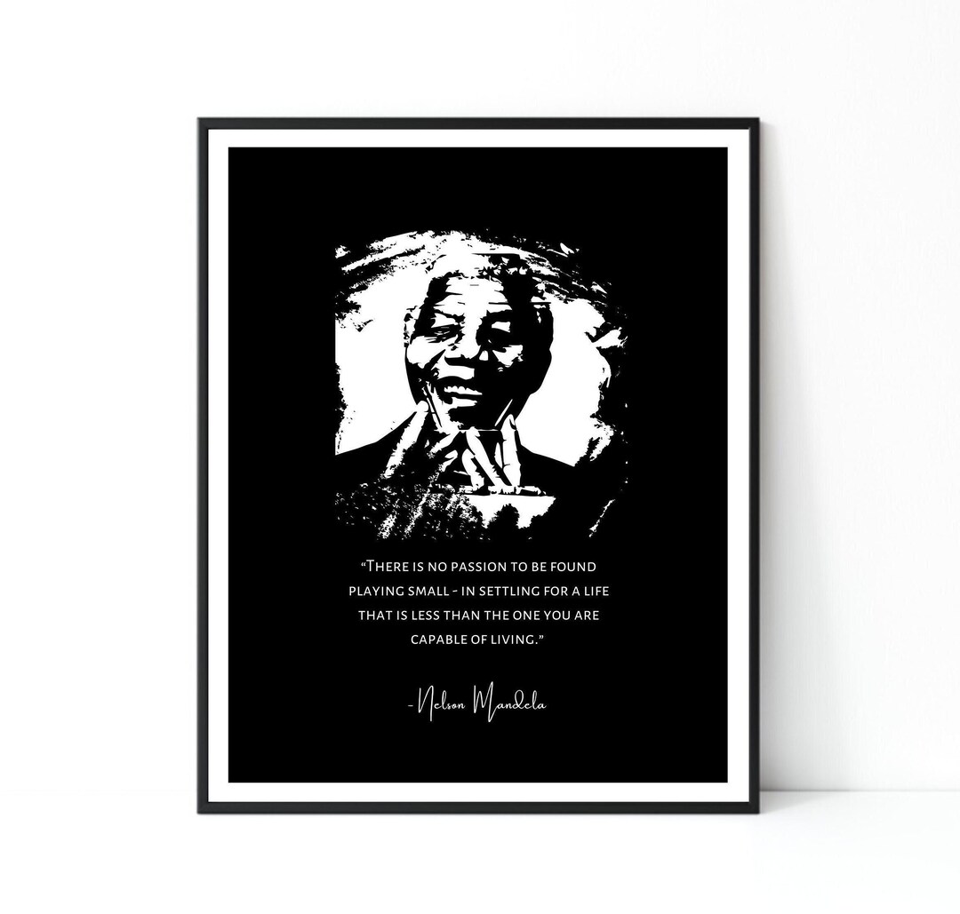 Nelson Mandela Quote African Wall Art African Prints UK Modern Home ...