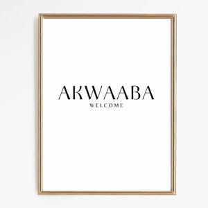 Akwaaba African Wall Art Print | Ghana Art | Ghana Poster | Ghanaian ...
