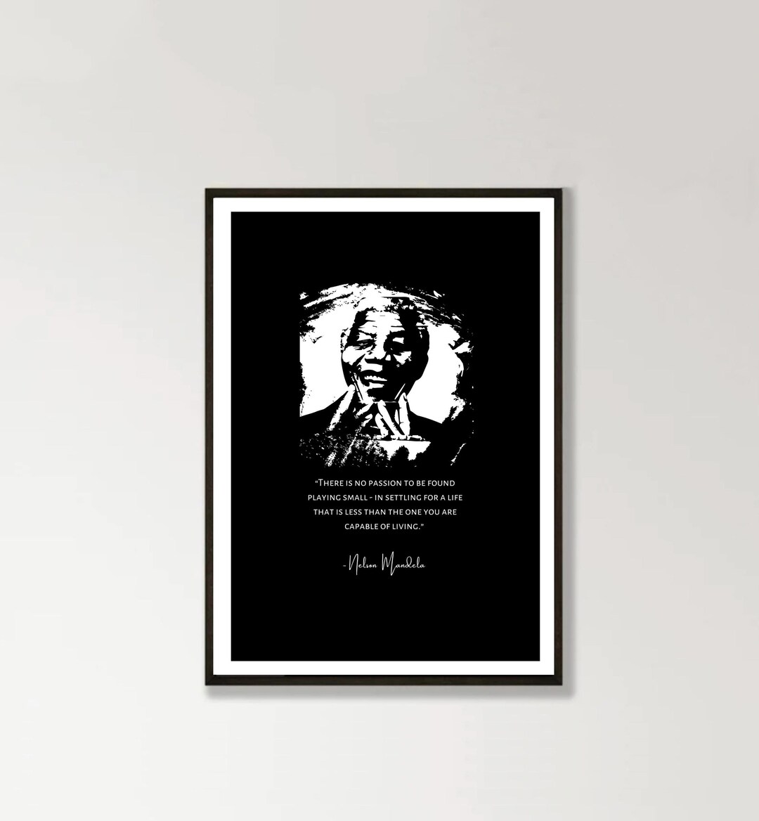 Nelson Mandela Quote | African Wall Art | African Prints UK | African ...