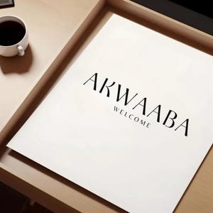 Akwaaba African Wall Art Print | Ghana Art | Ghana Poster | Ghanaian ...