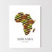 Kente Akwaaba Wall Art Print | African Wall Art Prints | Ghana Wall Art ...