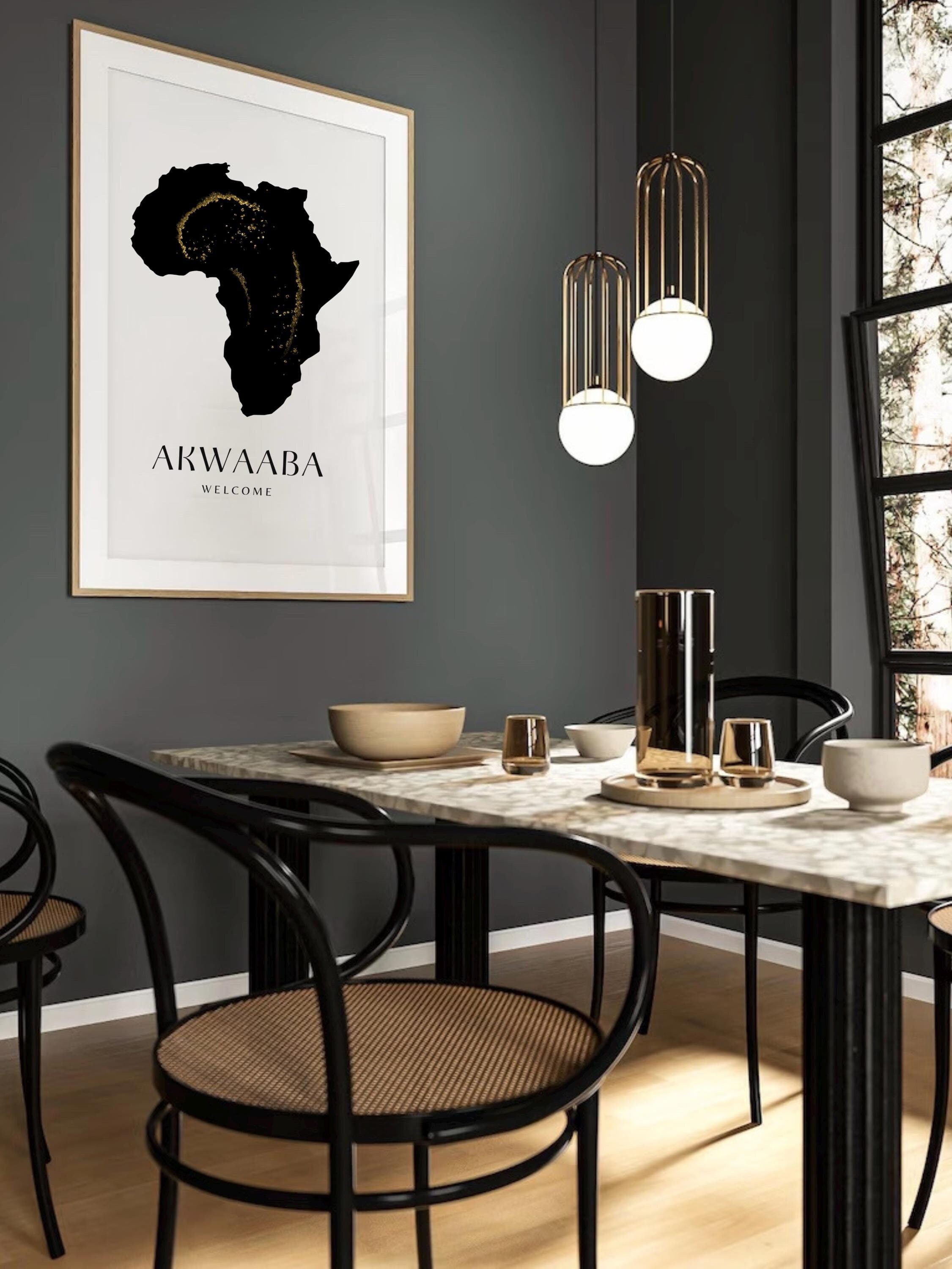 Ghana Akwaaba Wall Art | African Wall Art Print | Ghana Wall Art ...