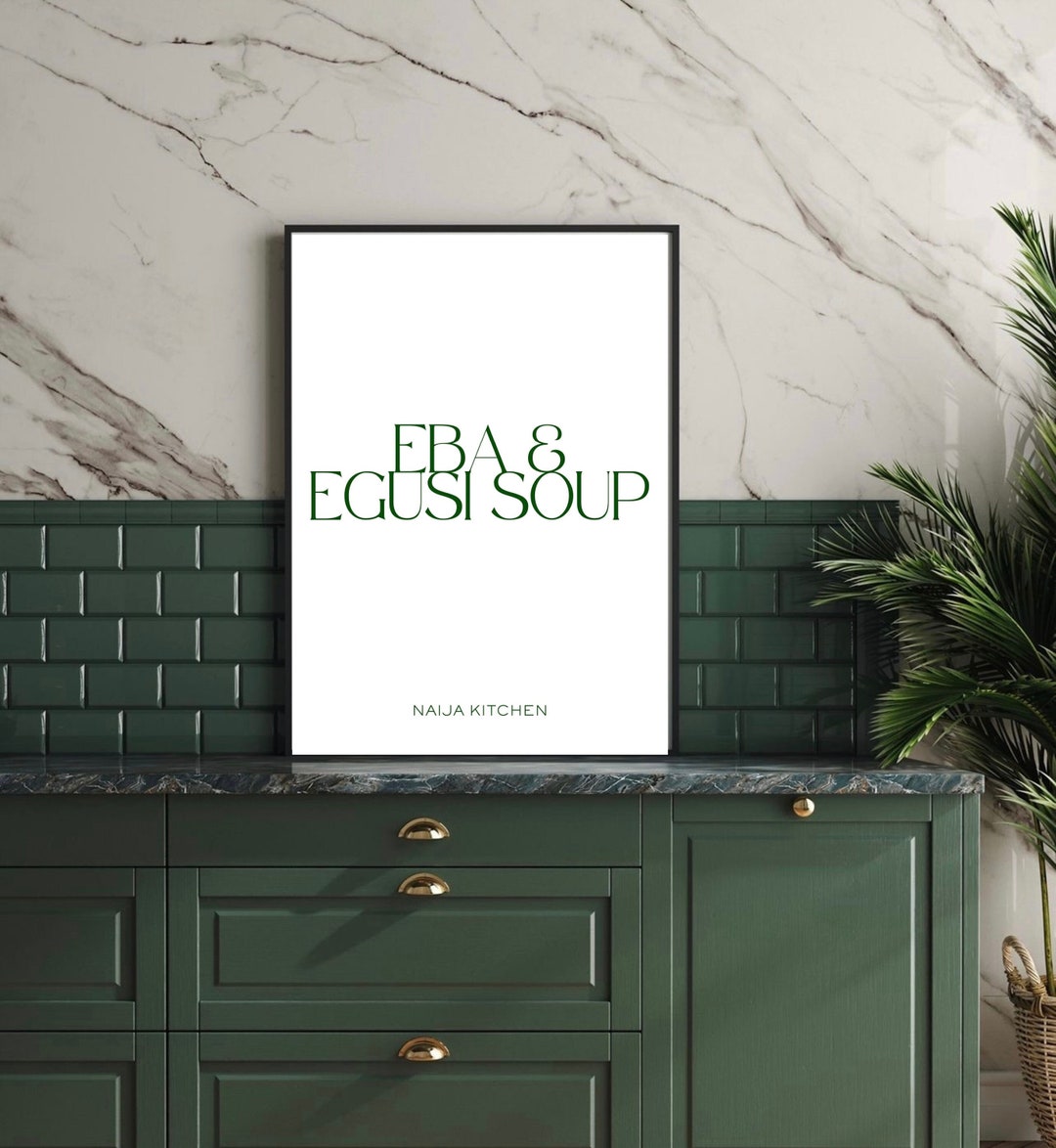 Nigerian Kitchen Wall Art Poster | Nigerian Wall Art | African Art ...