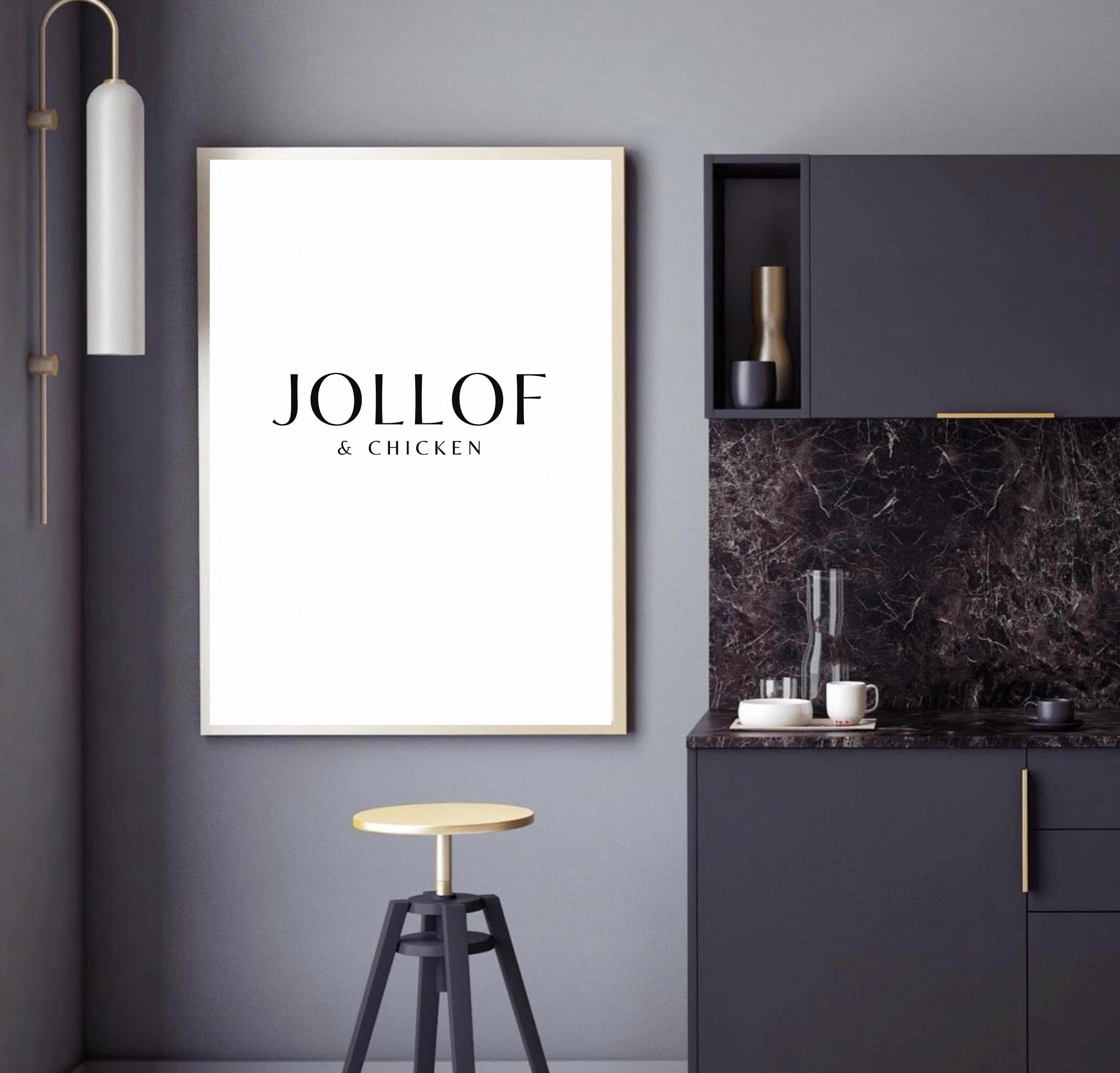 Jollof & Chicken | Ghana Food Wall Art Print | Nigerian Food Wall Art ...