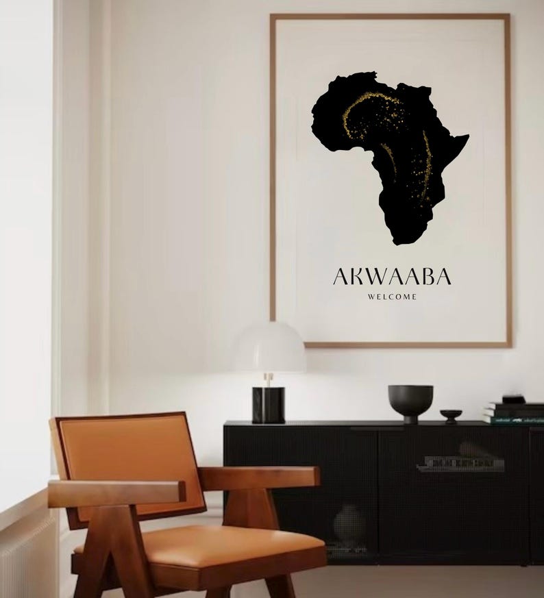 Ghana Akwaaba Wall Art | African Wall Art Print | Ghana Wall Art ...