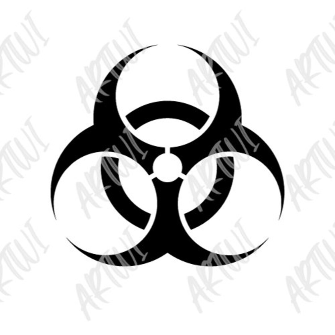 Biohazard Svg Disease Cut File Biohazard Silhouette Science Art ...