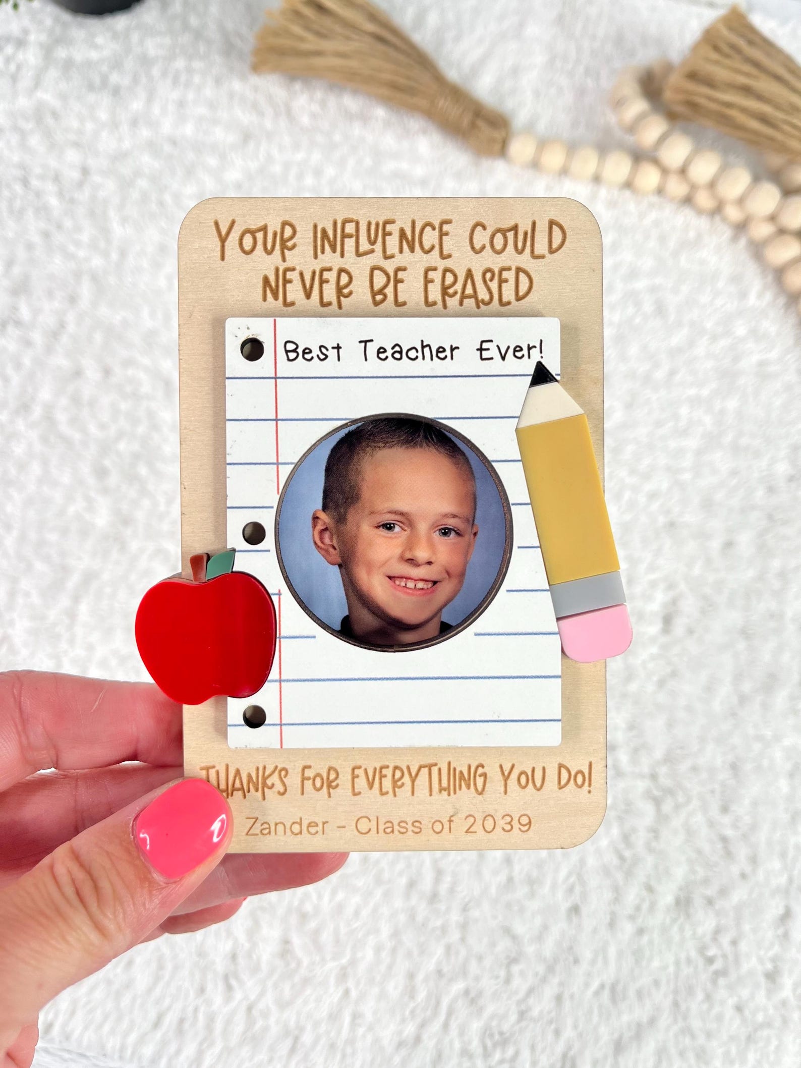 Teacher Appreciation Gift From Student - Photo Magnet, Teacher Keepsake ...