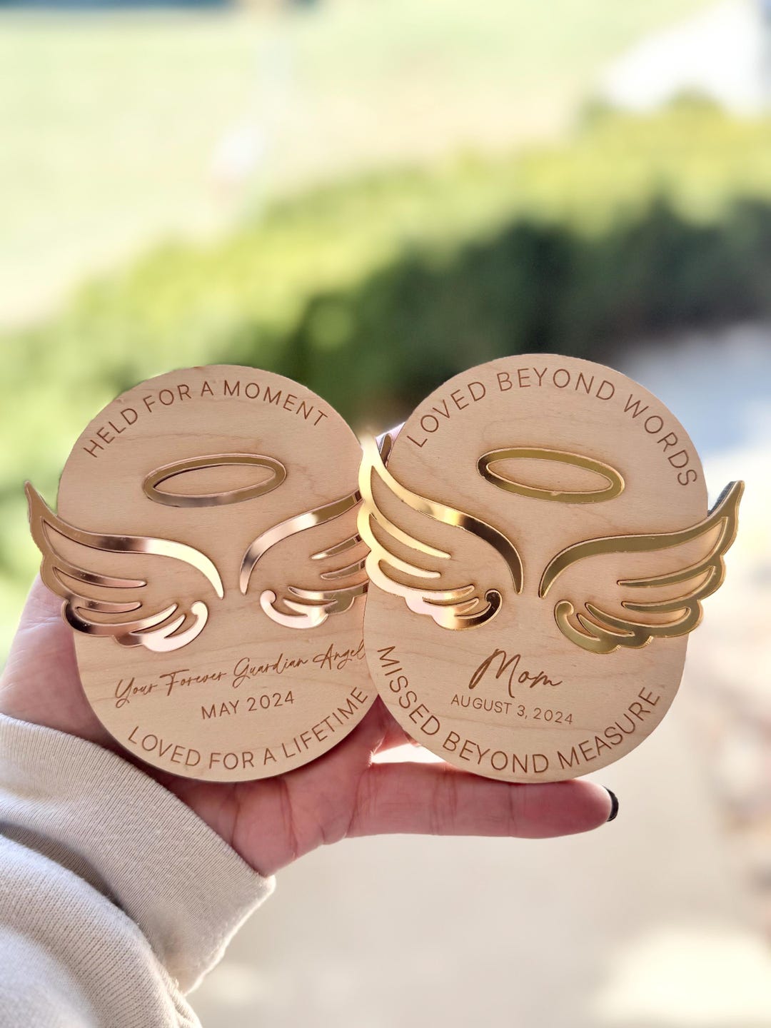 Memorial Visor Clip, Sympathy Gift, Guardian Angel Visor Clip, Memorial ...