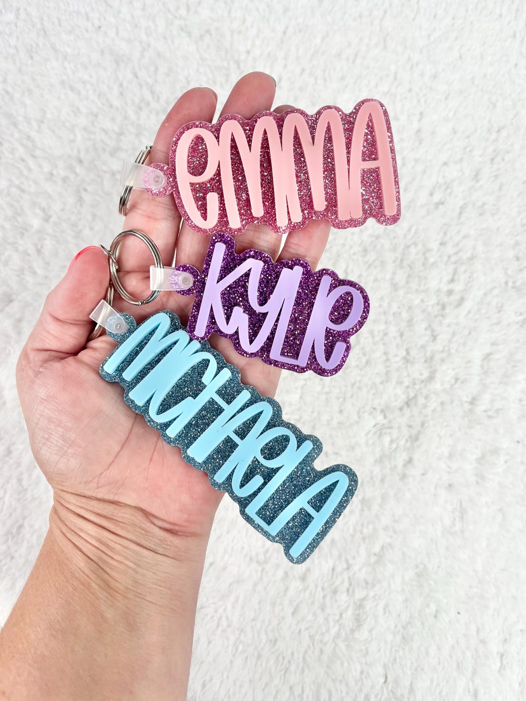 Backpack Tags, Kids Keychains, Acrylic Keychain, Name Tag, Kids Luggage ...