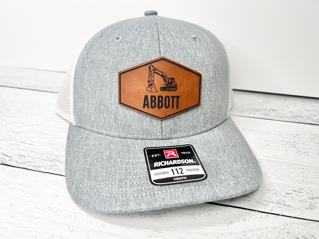 Kids Excavator Hat, Boys Tractor Hat, Personalized Hat for Boys ...
