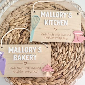 Kids Kitchen Decor, Play Kitchen Sign - Personalized, Playroom Decor ...