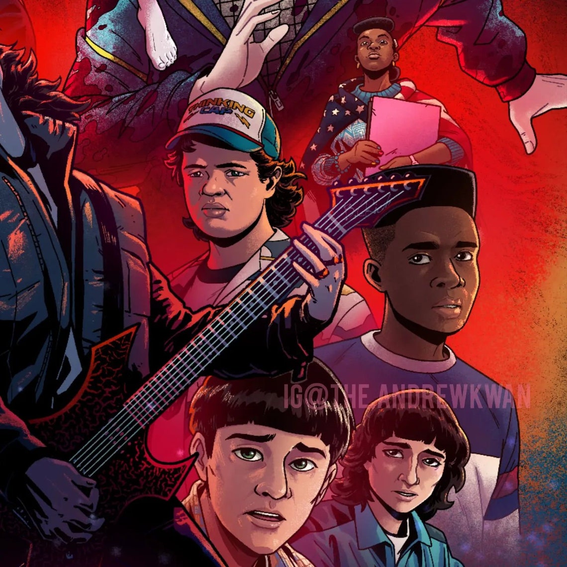 Stranger Things - Signed Art Poster - Etsy