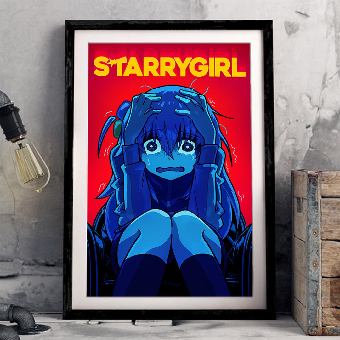 Starry Girl - Art Poster - Etsy