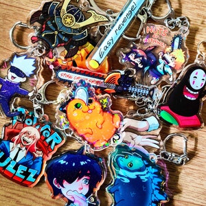 Anime Keychain Charms - Etsy