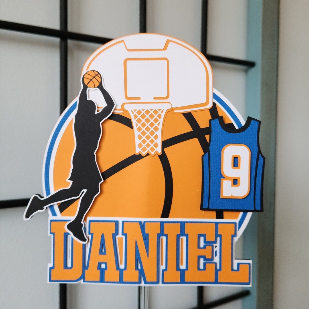 Basketball Cake Topper | Cake Decor for Basketball Party | Basketball ...