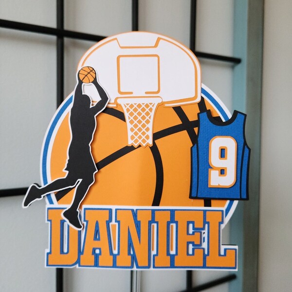 Basketball Cake Topper - Etsy