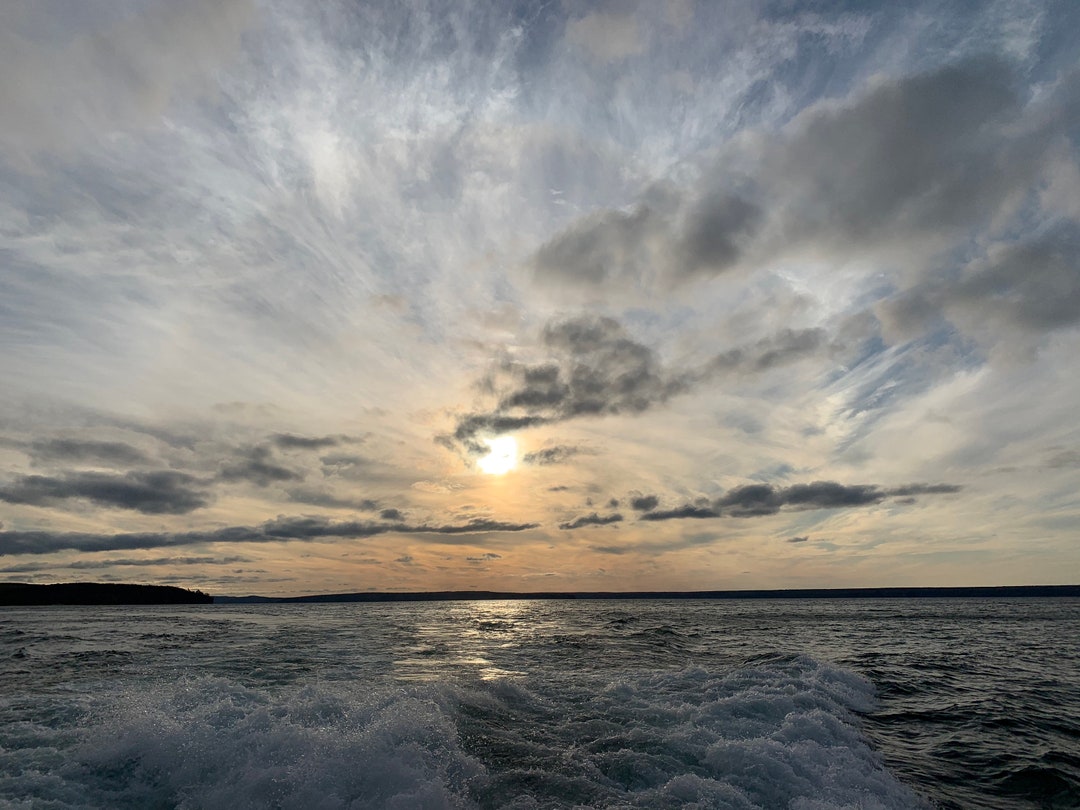 Sunset on Lake Superior, Upper Peninsula - Etsy