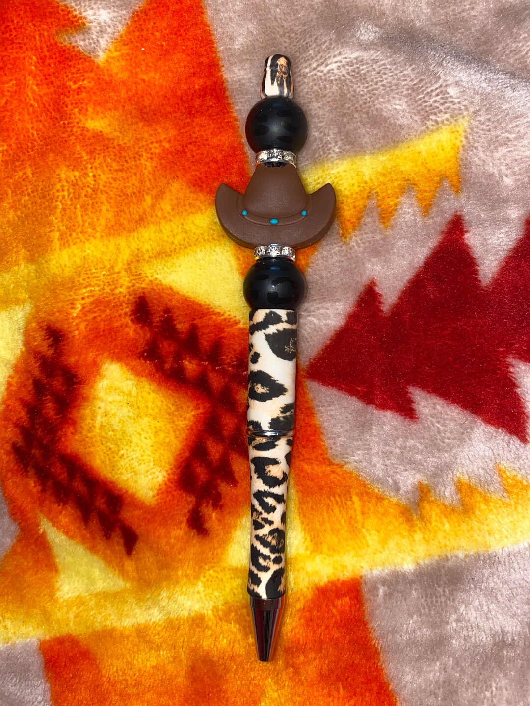 Leopard and Cowboy Hat Pen - Etsy