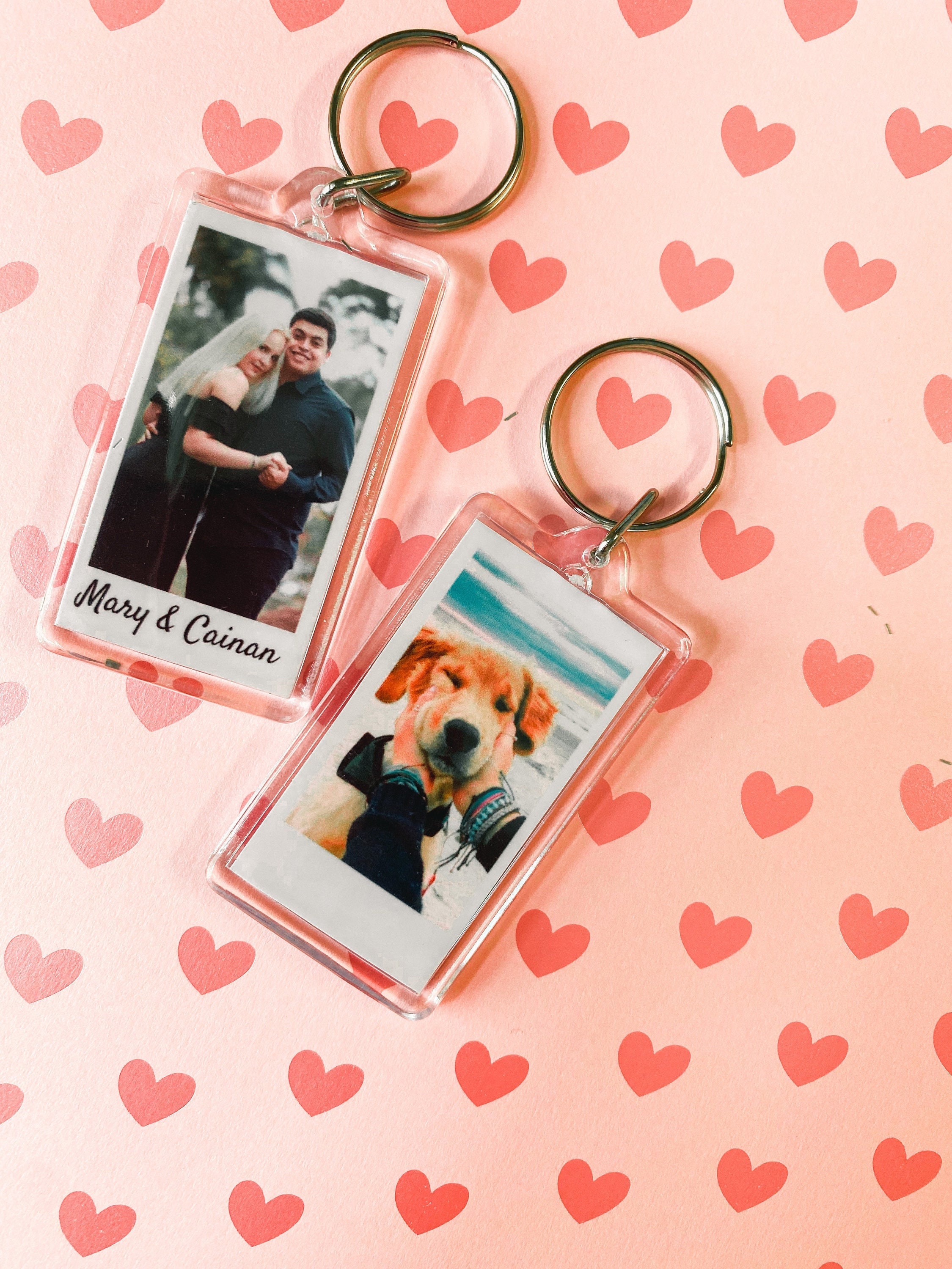 Custom Photo Keychain Personalized Photo Keychain Mothers - Etsy