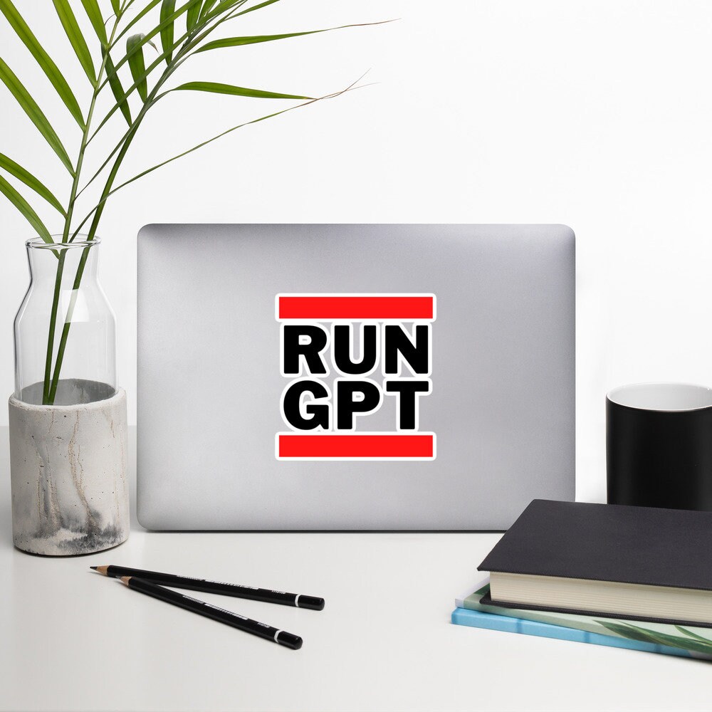 RUN GPT Chat Bot Artificial Intelligence Robot AI Stickers - Etsy