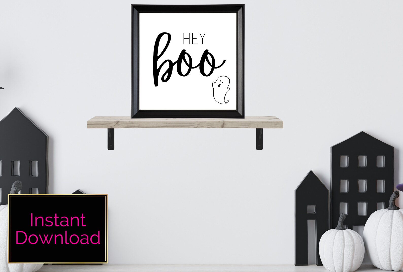 Hey Boo Sign Digital Download Printable Home Decor - Etsy
