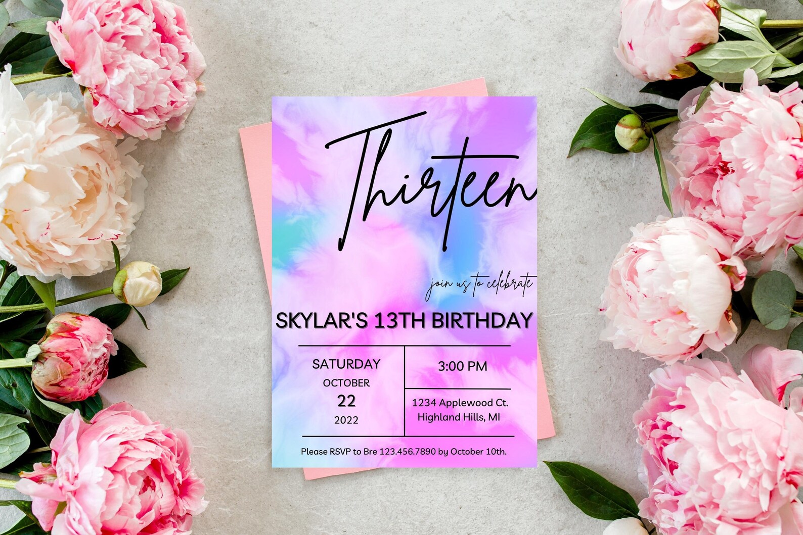 13th Birthday Invitation 13th Birthday 13th Birthday - Etsy