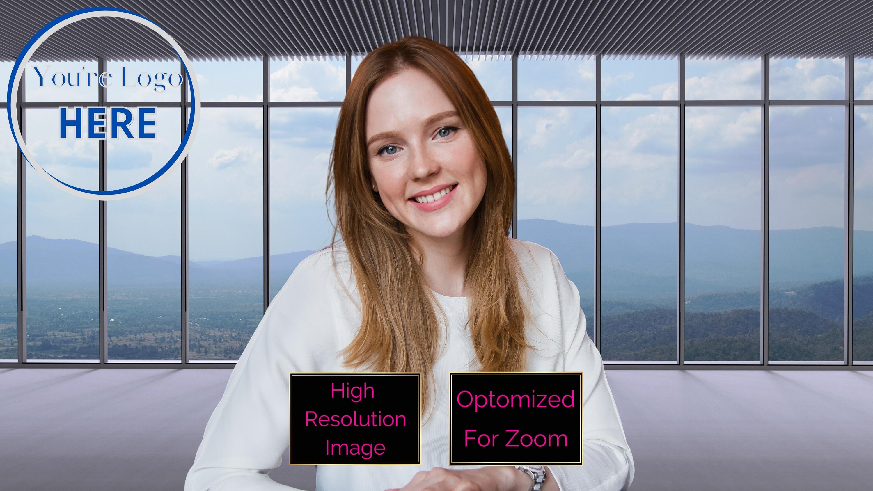 Zoom Background Logo Zoom Background Office Zoom | Etsy Canada