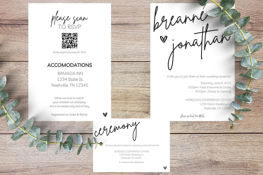 Simple Wedding Invitation Wedding Invitation Wedding Invitations ...
