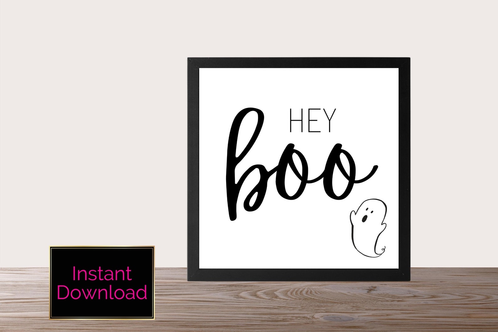 Hey Boo Sign Digital Download Printable Home Decor - Etsy