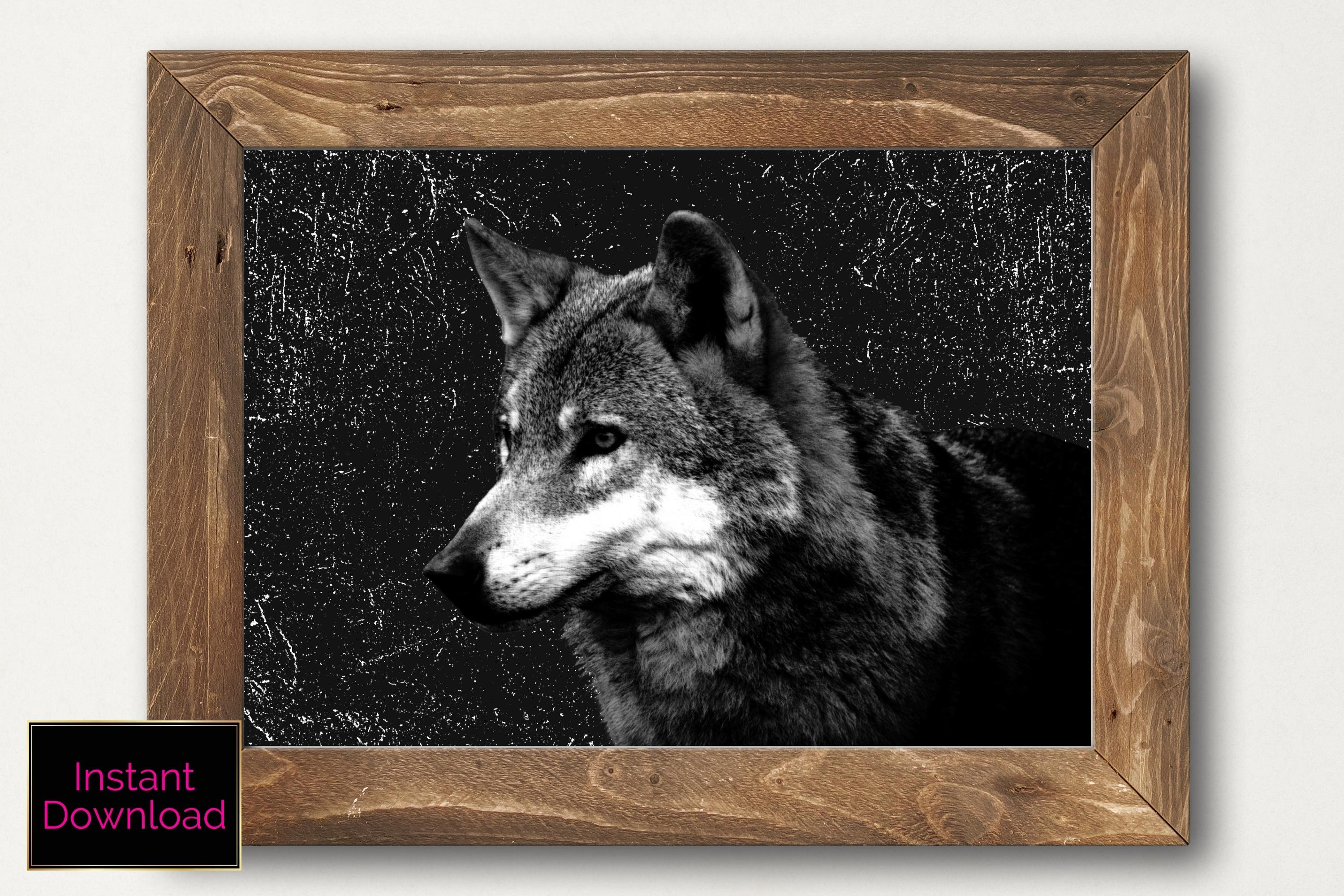 Wolf Print Wolf Wall Art Wolf Art Wall Art Wolf - Etsy