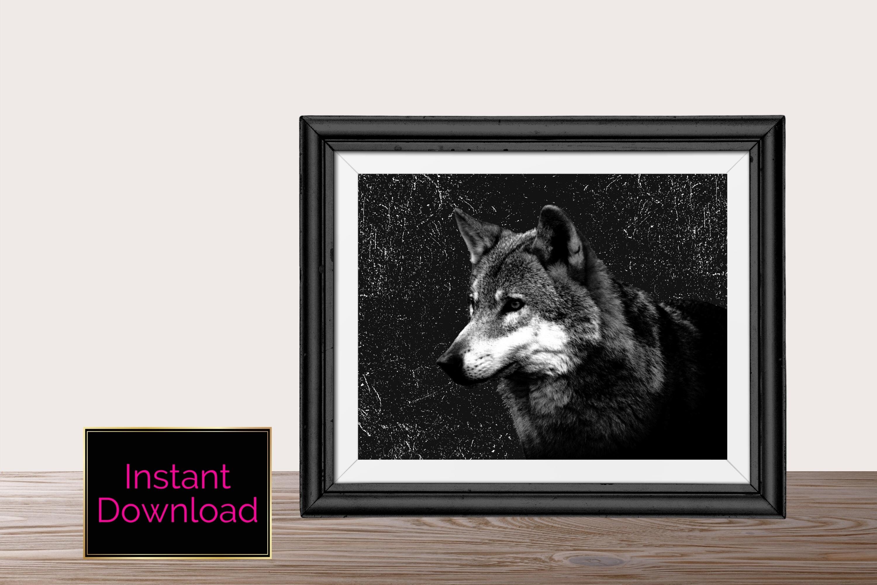 Wolf Print Wolf Wall Art Wolf Art Wall Art Wolf - Etsy