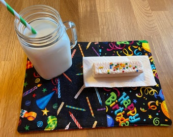 Happy Birthday Mug Rug - Etsy