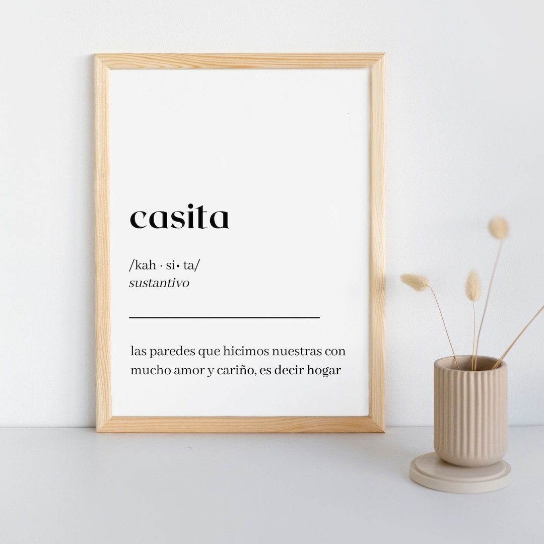 Hogar Definition Print| Wall Art Print| Custom Poster| Spanish ...