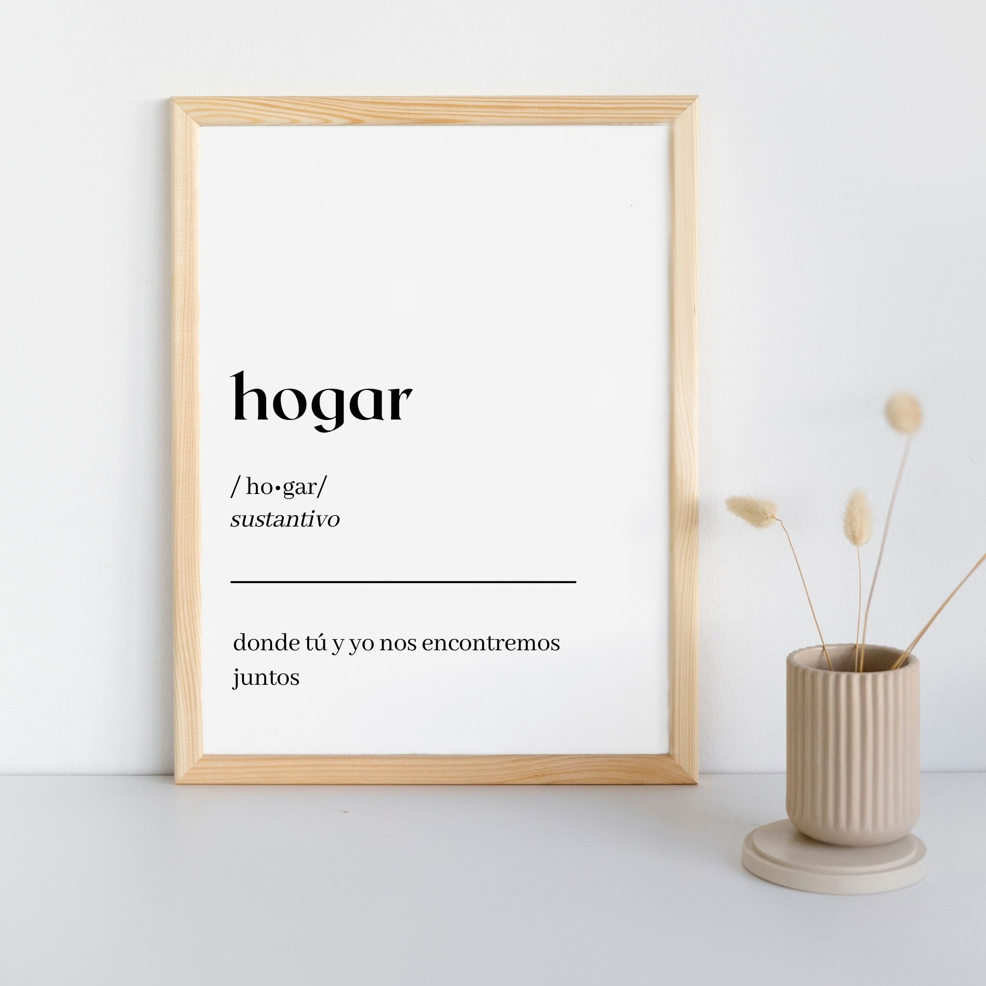Hogar Definition Print| Wall Art Print| Custom Poster| Spanish ...