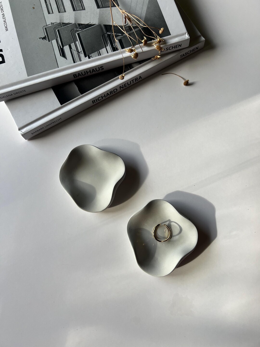 Cement Ring Dish: Minimalist Jewelry Tray, Wabi Sabi Home, Jewelry Ring ...