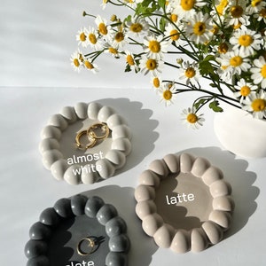 Bubble Trinket Tray, Concrete Jewelry Dish, Concrete Tray, Concrete Jewelry Tray, Decorative ...