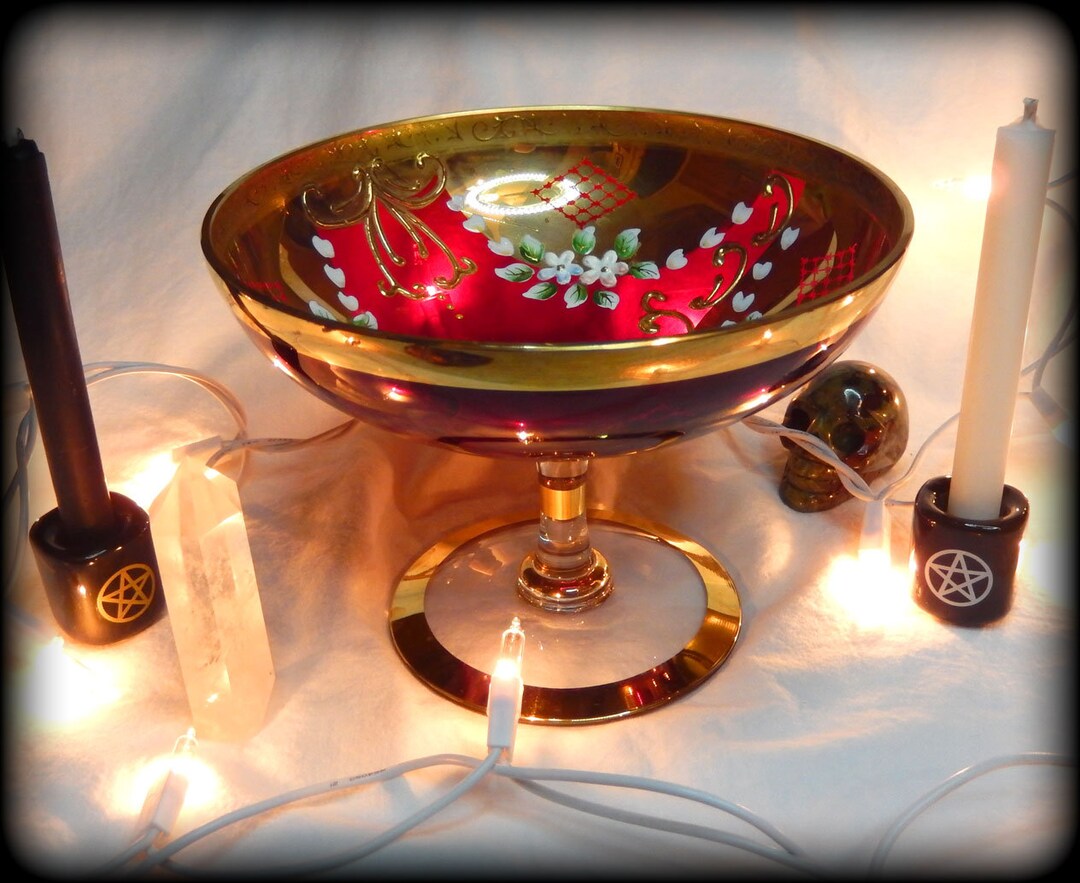 Chalice of Drakulya Tre Fuochi Murano Glass - Etsy