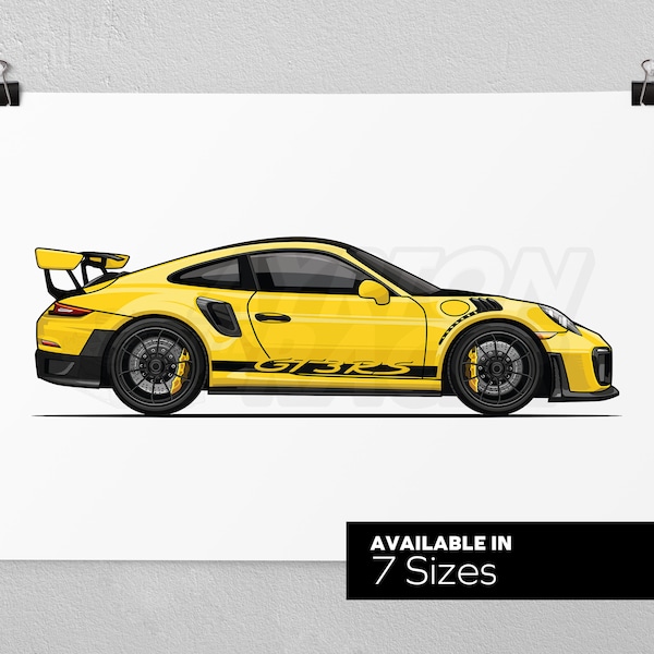 Porsche 911 Gt3 Rs Poster - Etsy