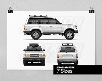 Toyota Land Cruiser Poster - Etsy