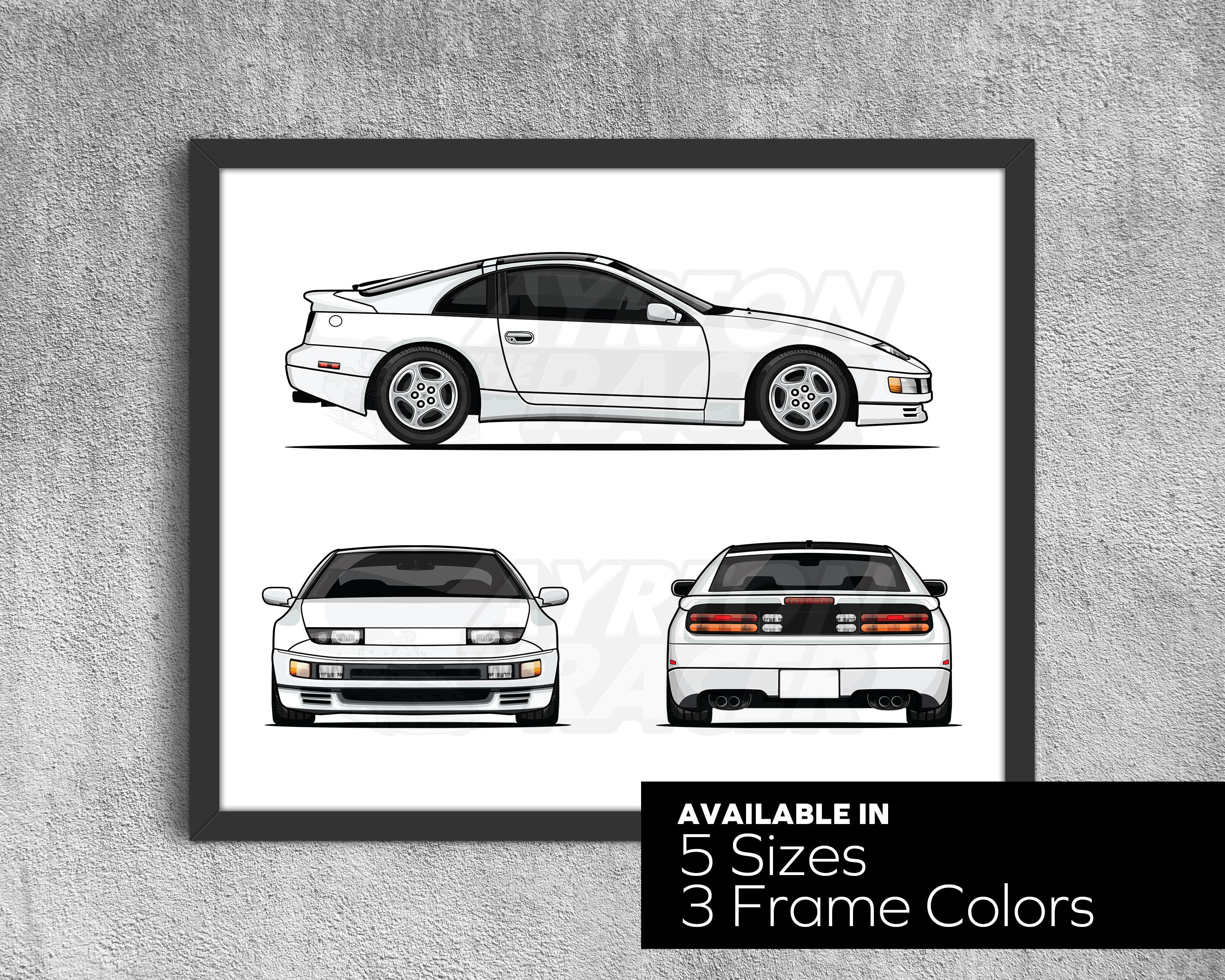Nissan 300zx Car Drawings