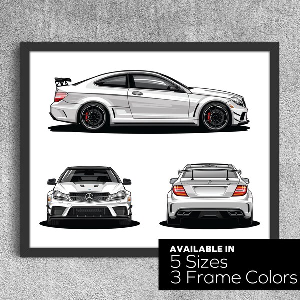 C63 Amg Poster - Etsy