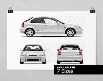 Civic Type R Poster - Etsy