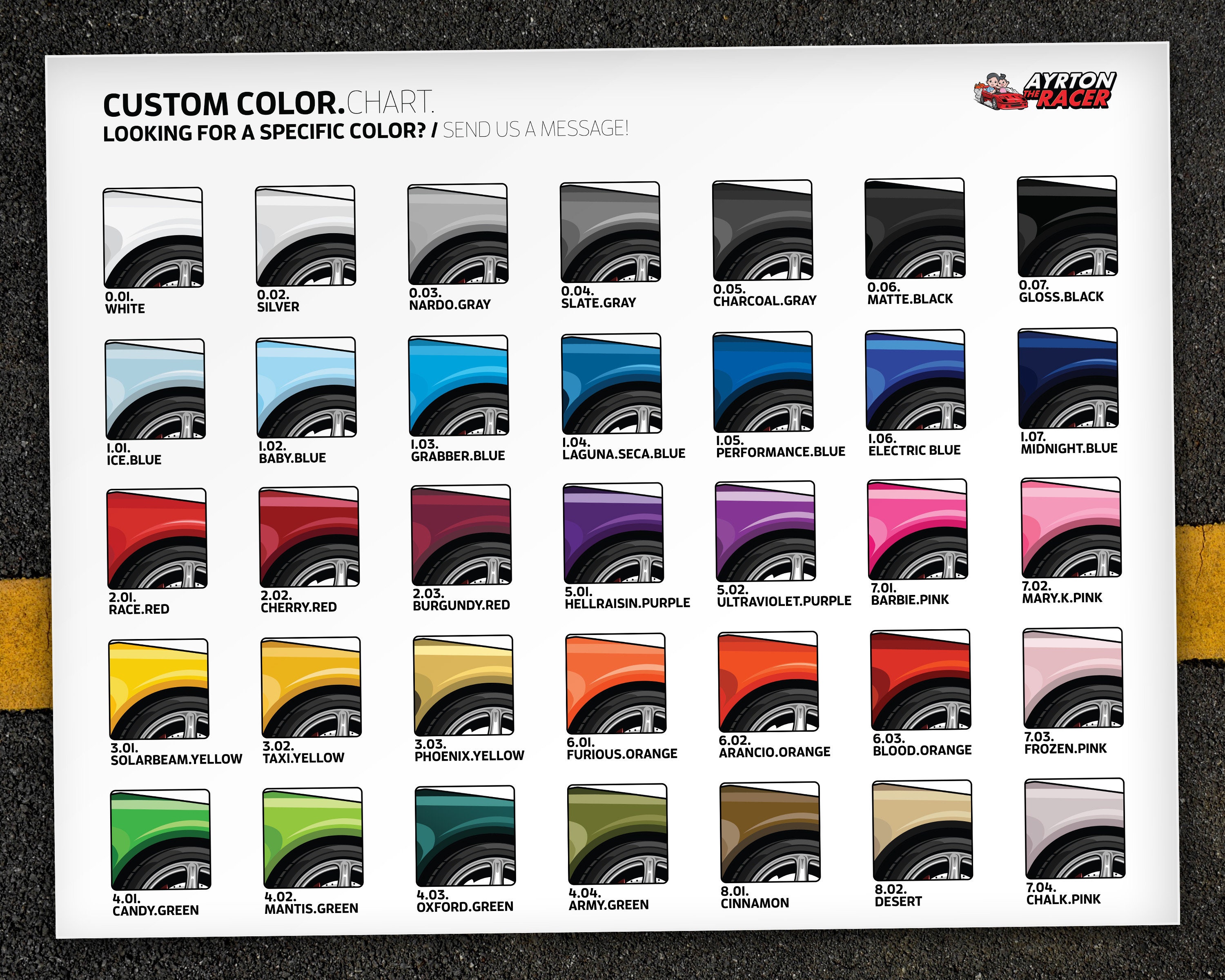 1993 Bmw Color Chart