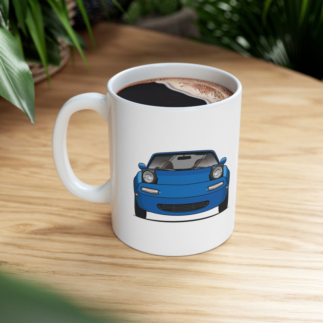 Ceramic Mug Mazda Miata MX-5 Smartie Blue 1989-1997 1st - Etsy