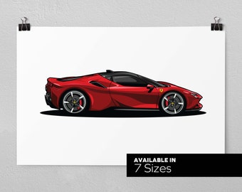Ferrari Sf90 Poster - Etsy