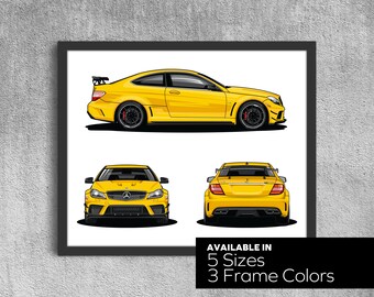 Mercedes C63 Poster - Etsy