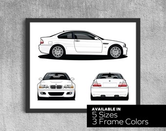 Bmw E46 3 Series Poster - Etsy
