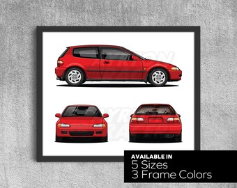 Honda Civic Si Poster - Etsy