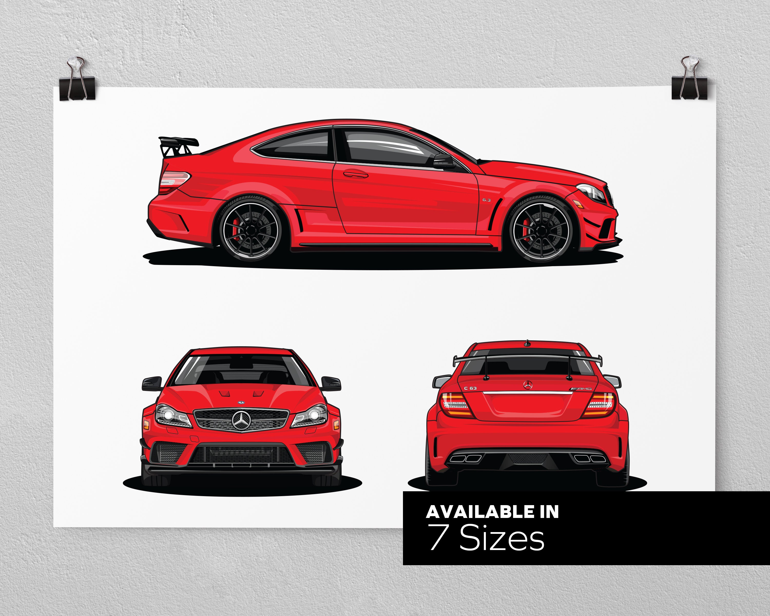 Mercedes Amg C63 Red