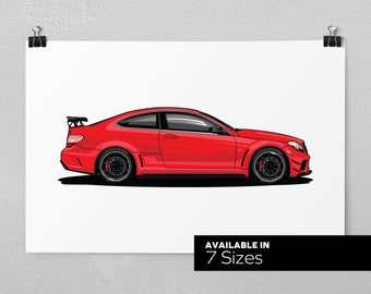 Mercedes C63 Art - Etsy